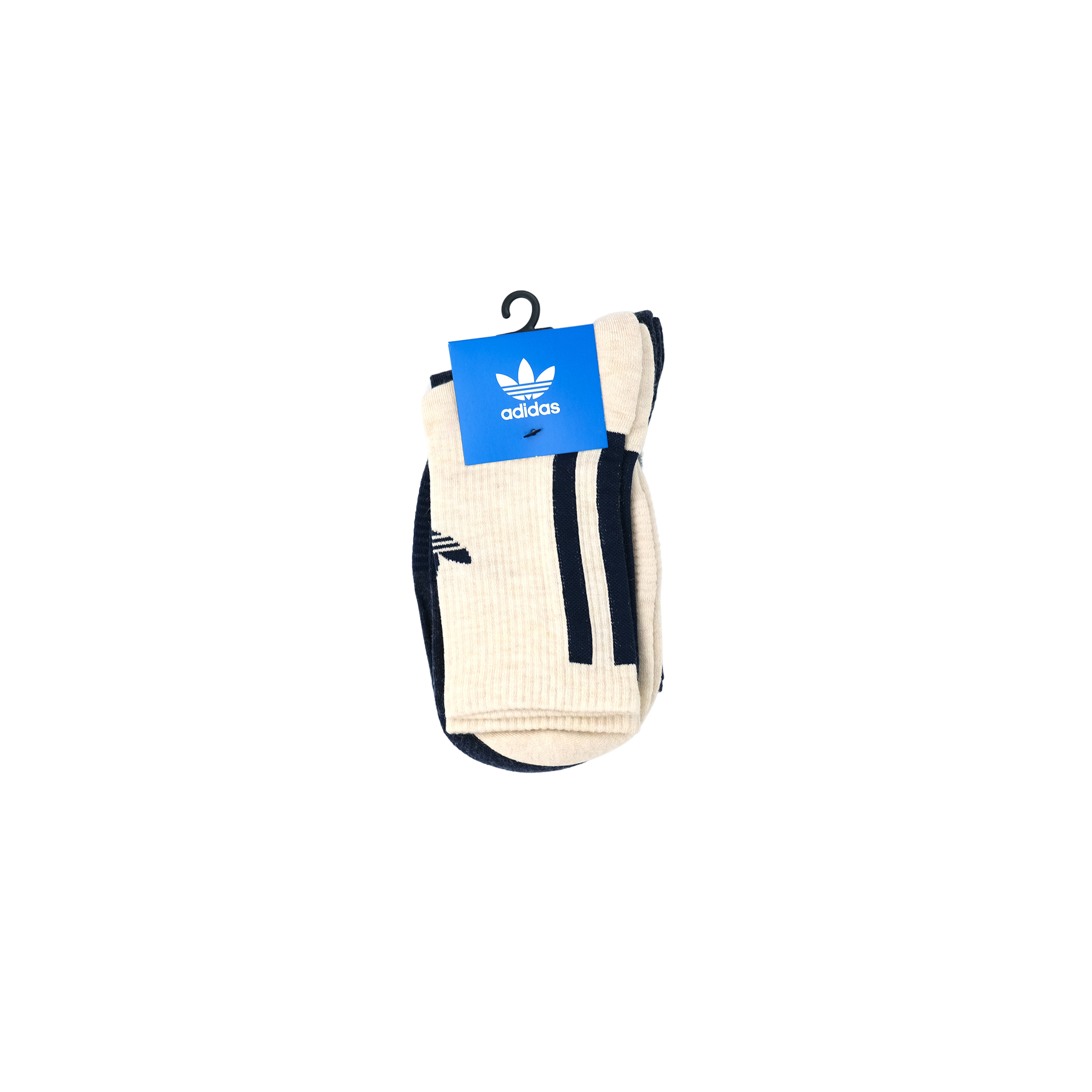 adidas Originals PR ADICOLOR トレフォイル プレミアム クルーソックス 2PACK WHITE/INDIGO ...