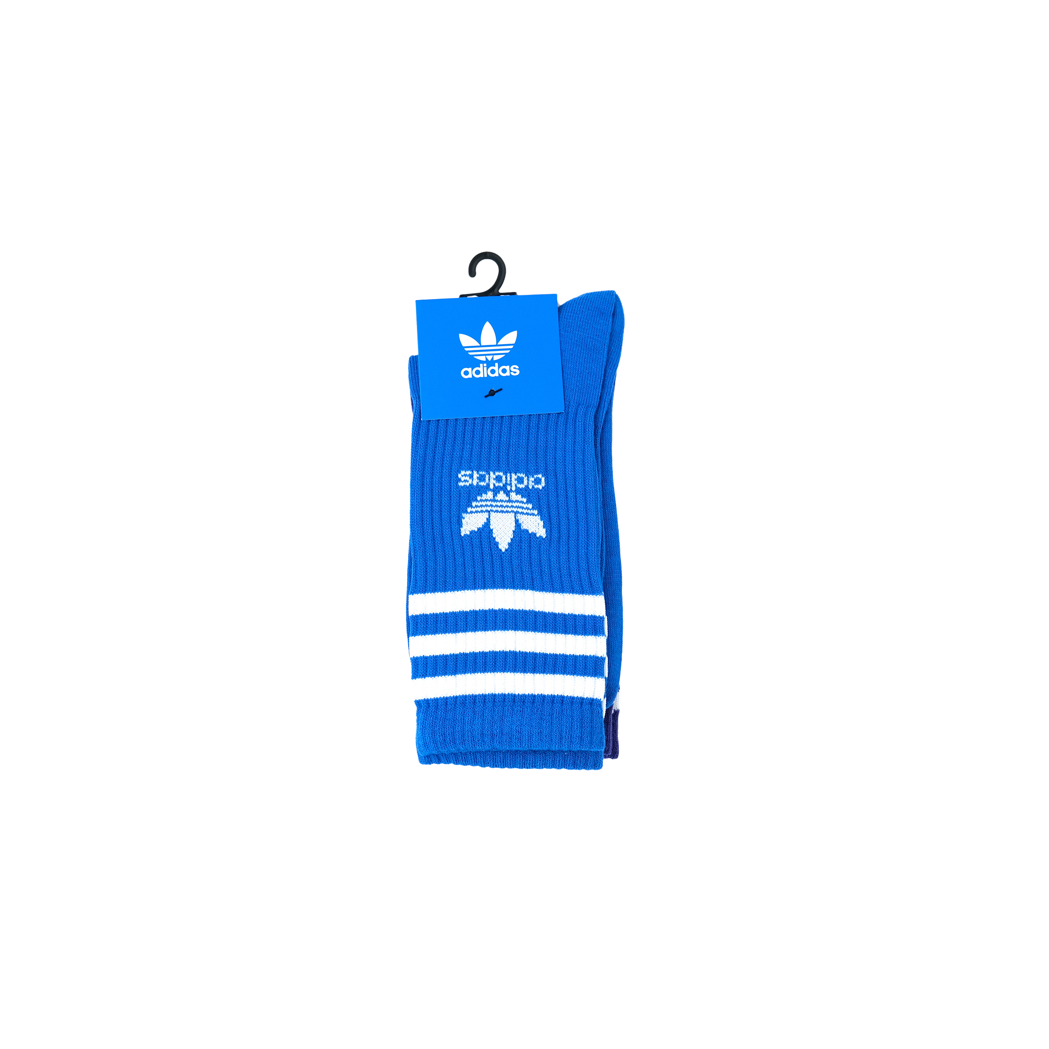 adidas Originals MID CUT CRW SCK ミッドカット クルーソックス 3PACK BLUE BIRD/ENERGY ...