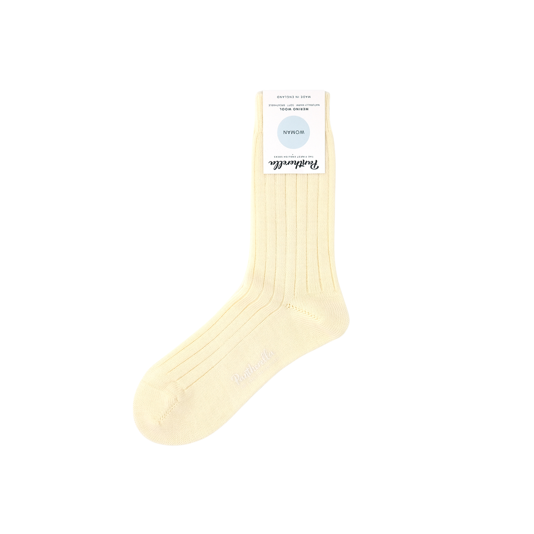 【WOMENS】RACHEL 5×1 Rib CREAM – SOCKSTORE™