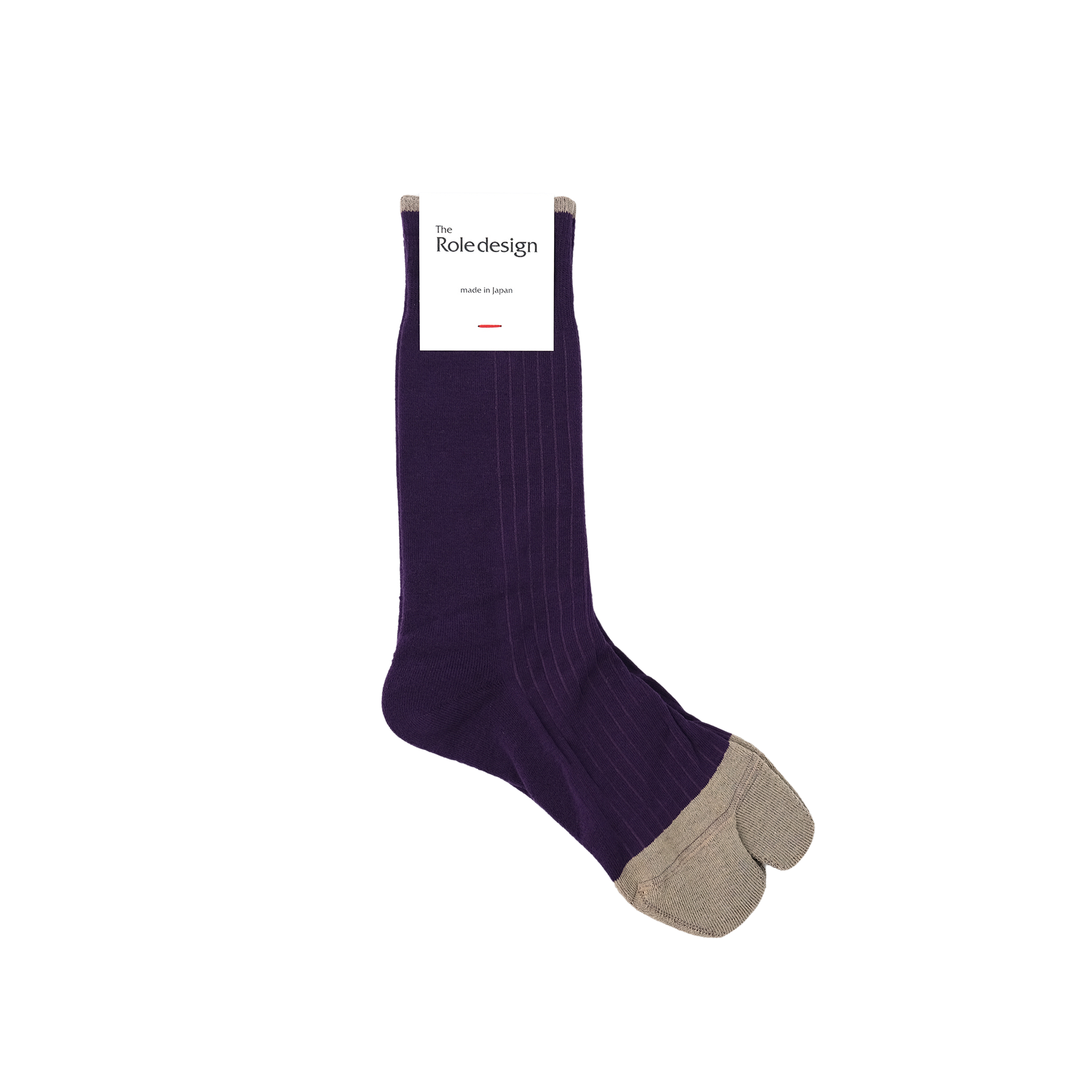BICOLOR RIB SOCKS WOMENS PURPLE – SOCKSTORE™